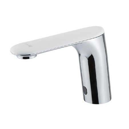 Electronic basin tap, operated by infrared sensor, powered by batteries ...